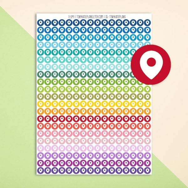 Location Stickers - Etsy