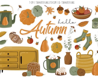 Fall Harvest Planner Stickers Fall Truck Planner Stickers - Etsy