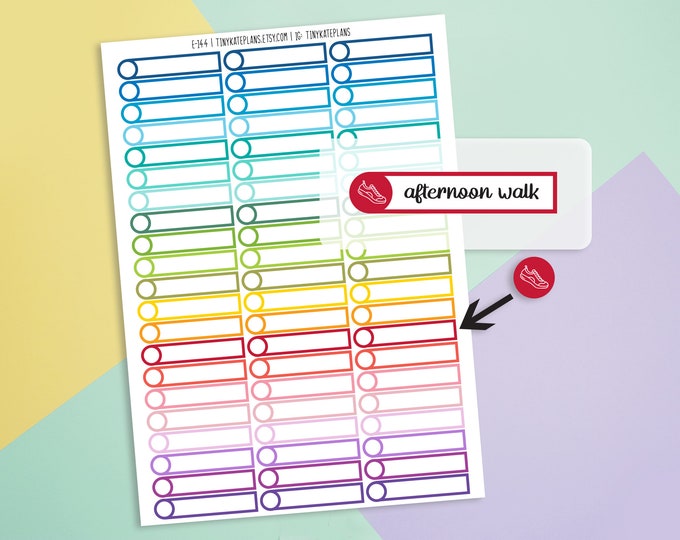 39 Weekly Habit Tracker Quarter Box Planner Stickers Erin - Etsy