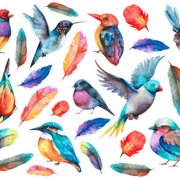 Bird Stickers - Etsy