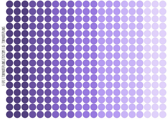 Tiny Purple Dot Planner Stickers Colorful Plum Mini Dot - Etsy