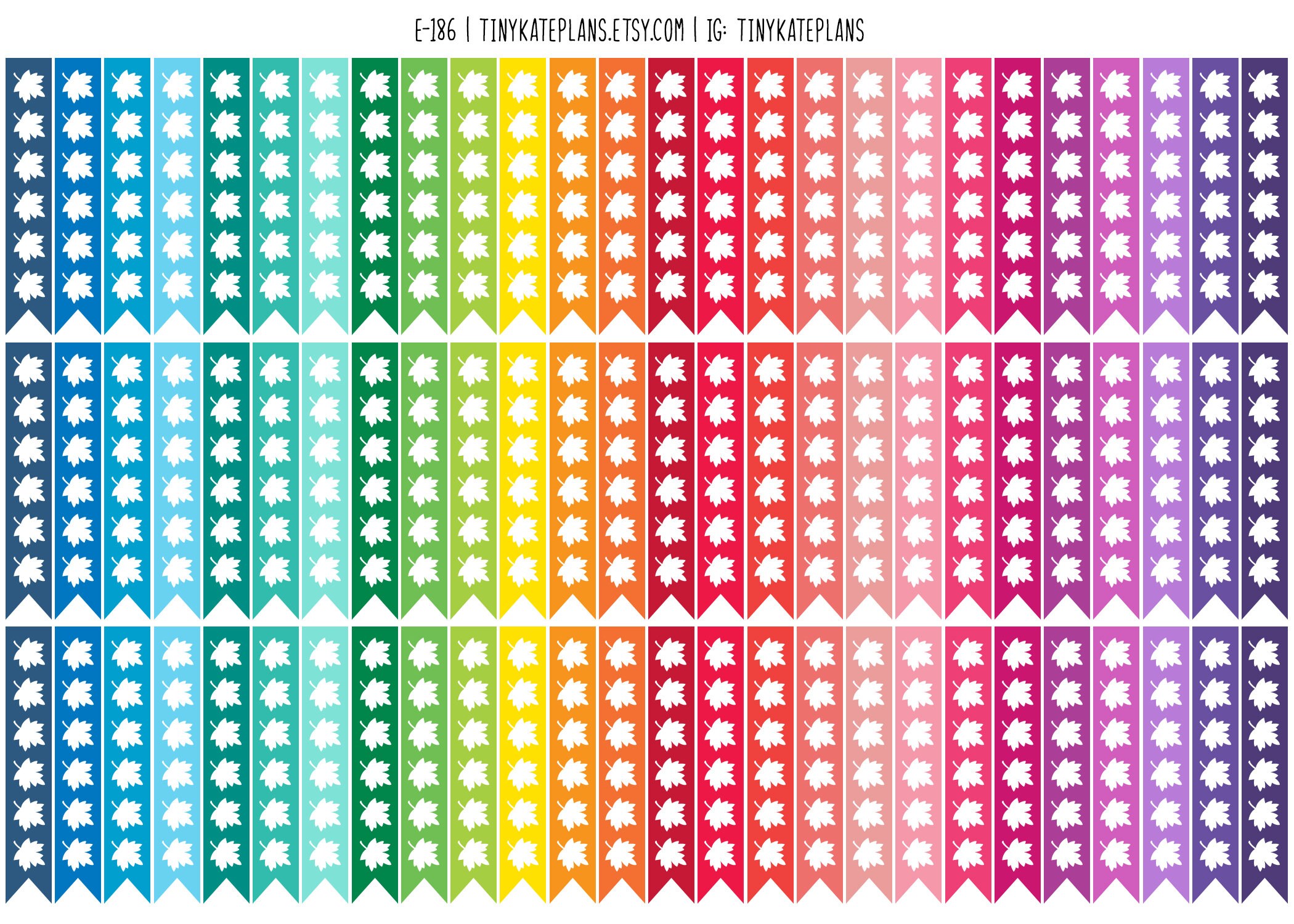 78 Flag Check Mark Fall Leaf Planner Stickers Erin Condren - Etsy