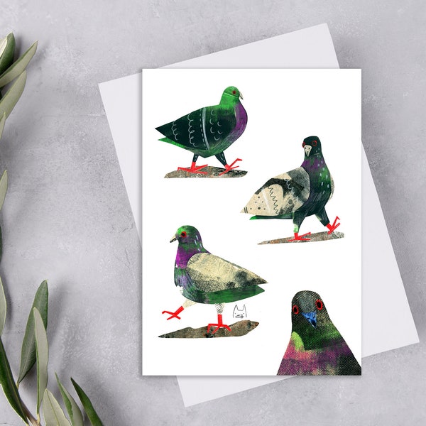 Pigeon Postcards - Etsy