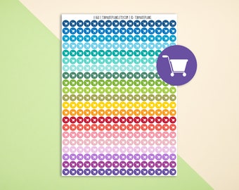 Tiny Weight Scale Dot Planner Stickers Colorful Mini Dot - Etsy