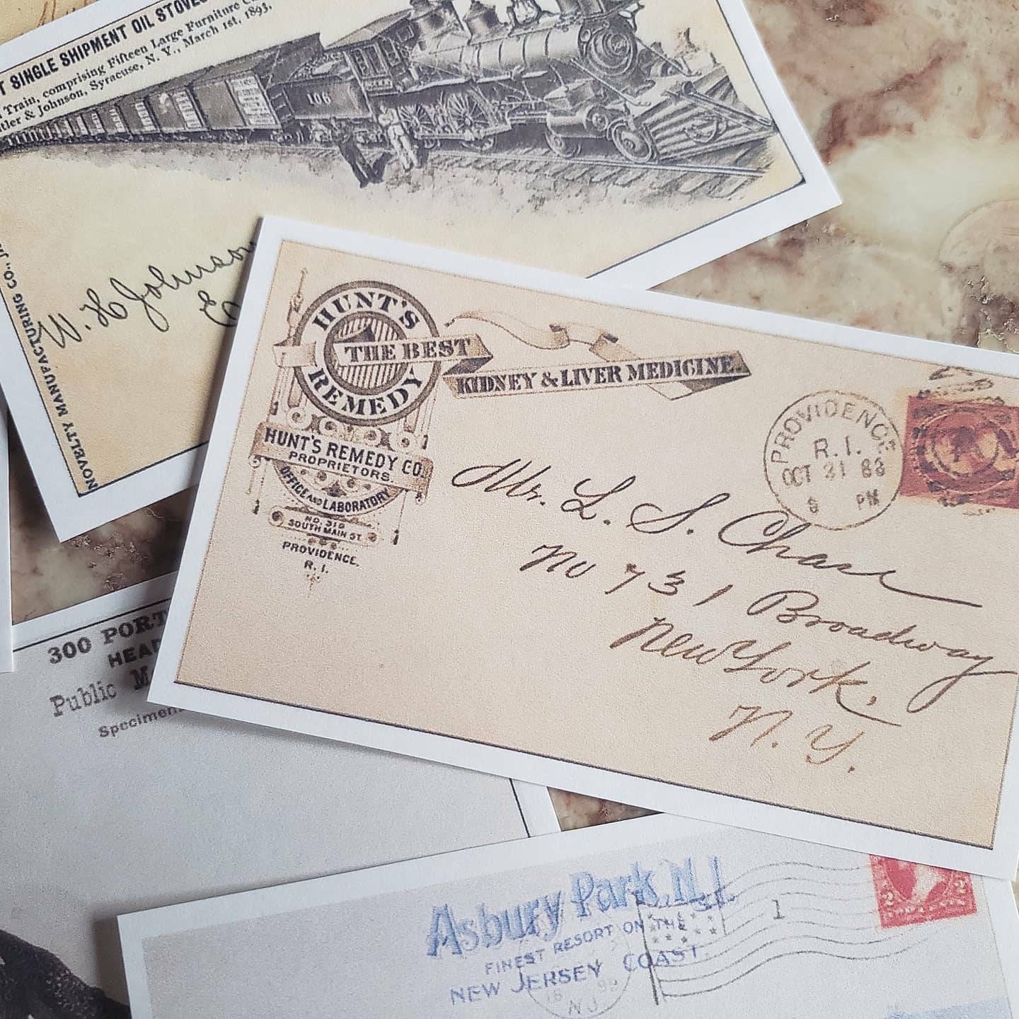 12 Vintage Inspired 3.5x2 Inch Postcard Stickers Penpal - Etsy