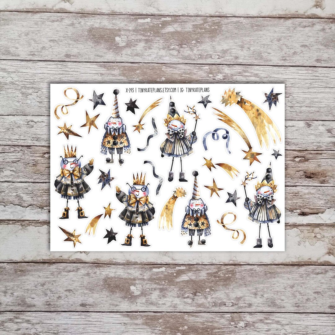 Make A Wish New Year Planner Stickers, Cozy Winter Planner Stickers ...