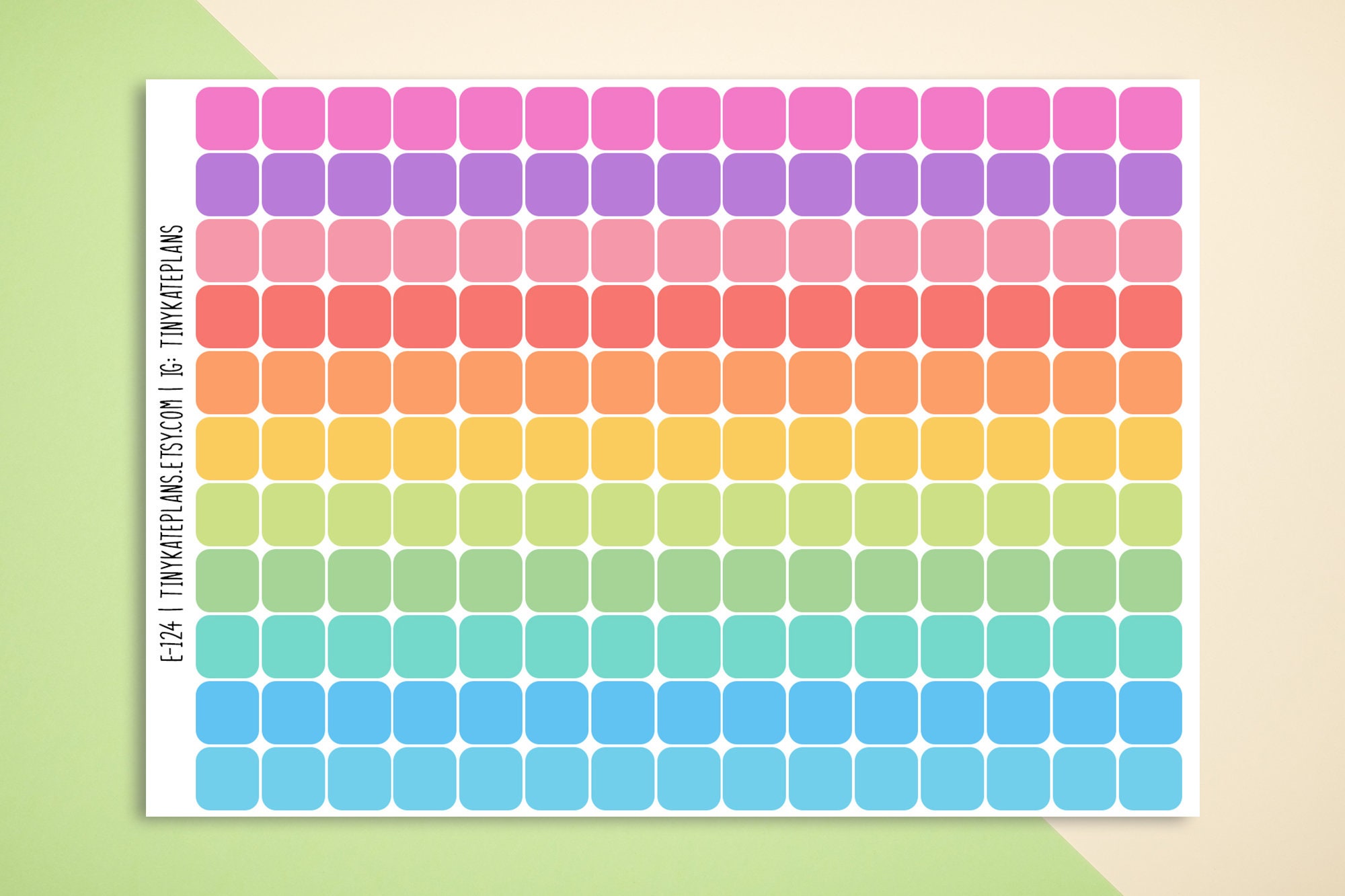 165 Tiny Dot Square Pastel Colors Planner Stickers. Erin - Etsy