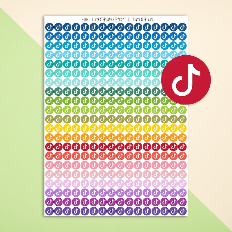 Tiktok Stickers - Etsy