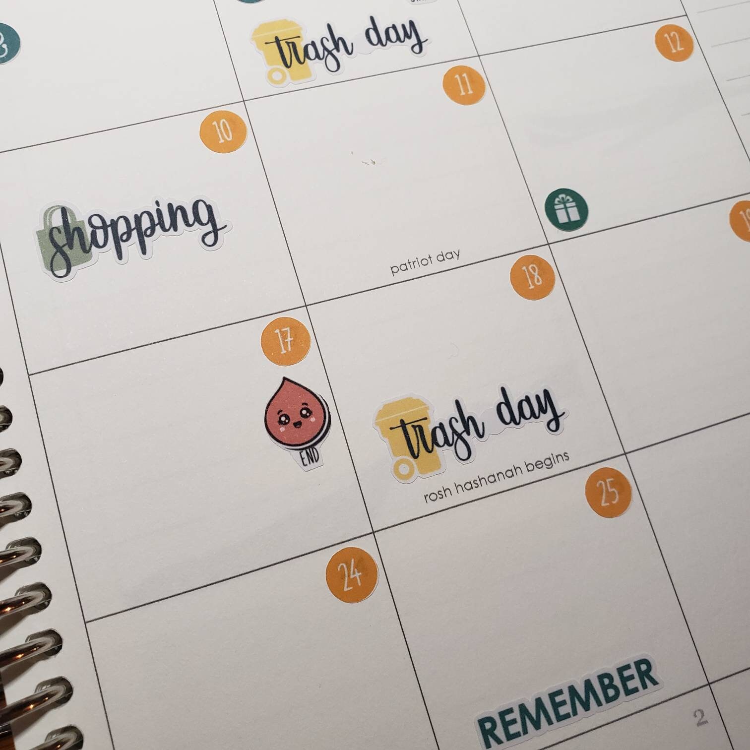 120 Tiny Cute Period Tracker Planner Stickers Tiny Planner | Etsy