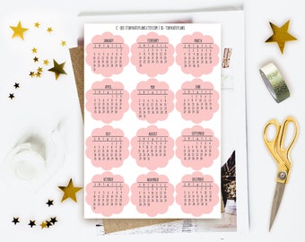 Blank Calendar Planner Stickers Calendar Planner Stickers - Etsy