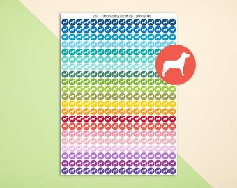 Tiny Car Gas Pump Dot Planner Stickers Colorful Mini Dot - Etsy