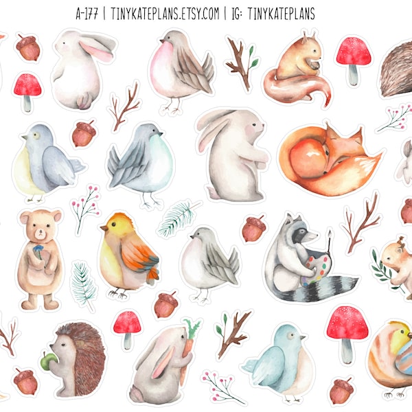 Animal Stickers - Etsy