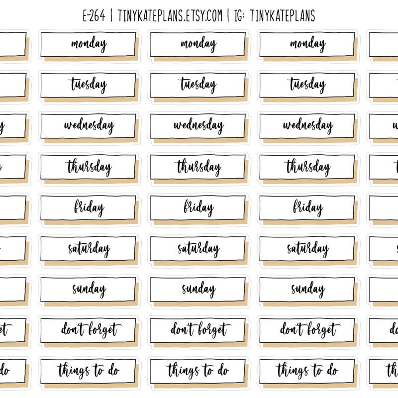 TinyKatePlans - Etsy