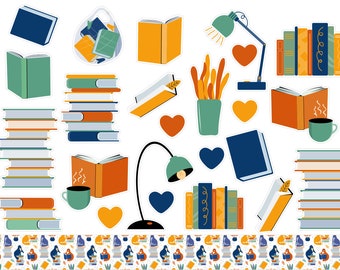 56 Library Books Due Planner Stickers Reading Planner - Etsy
