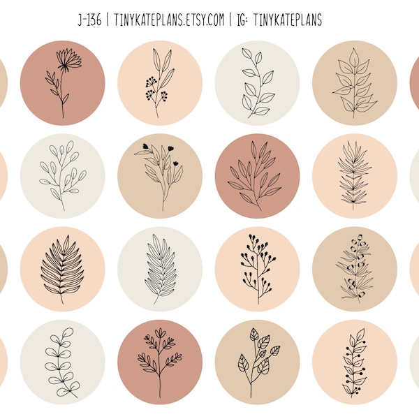 Neutral Stickers - Etsy