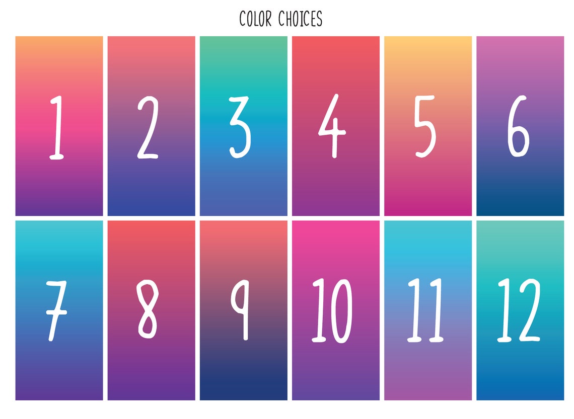 Tiny Ombre Date Dot Planner Stickers Colorful Mini Dot - Etsy