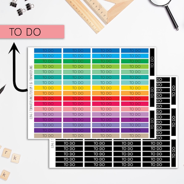 Skinny Box Headers Happy Planner - Etsy