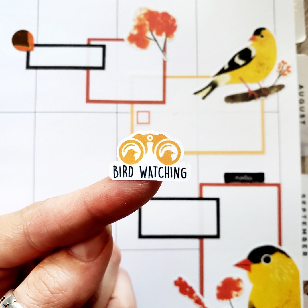 Colorful Bird Watching Planner Stickers, Birding Planner Stickers ...