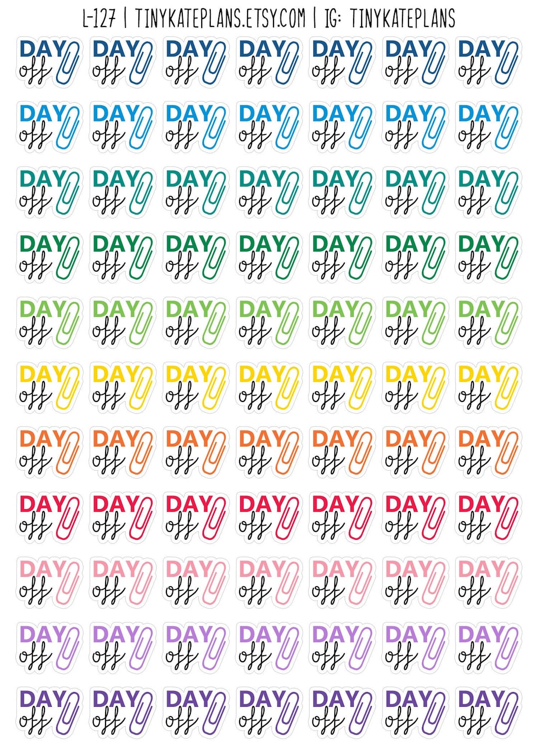 77 Day off Planner Stickers, Day off Erin Condren Life Planner Stickers ...
