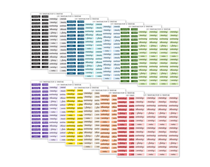 Tiny Blue Dot Planner Stickers, Colorful Mini Dot Calendar Planner ...