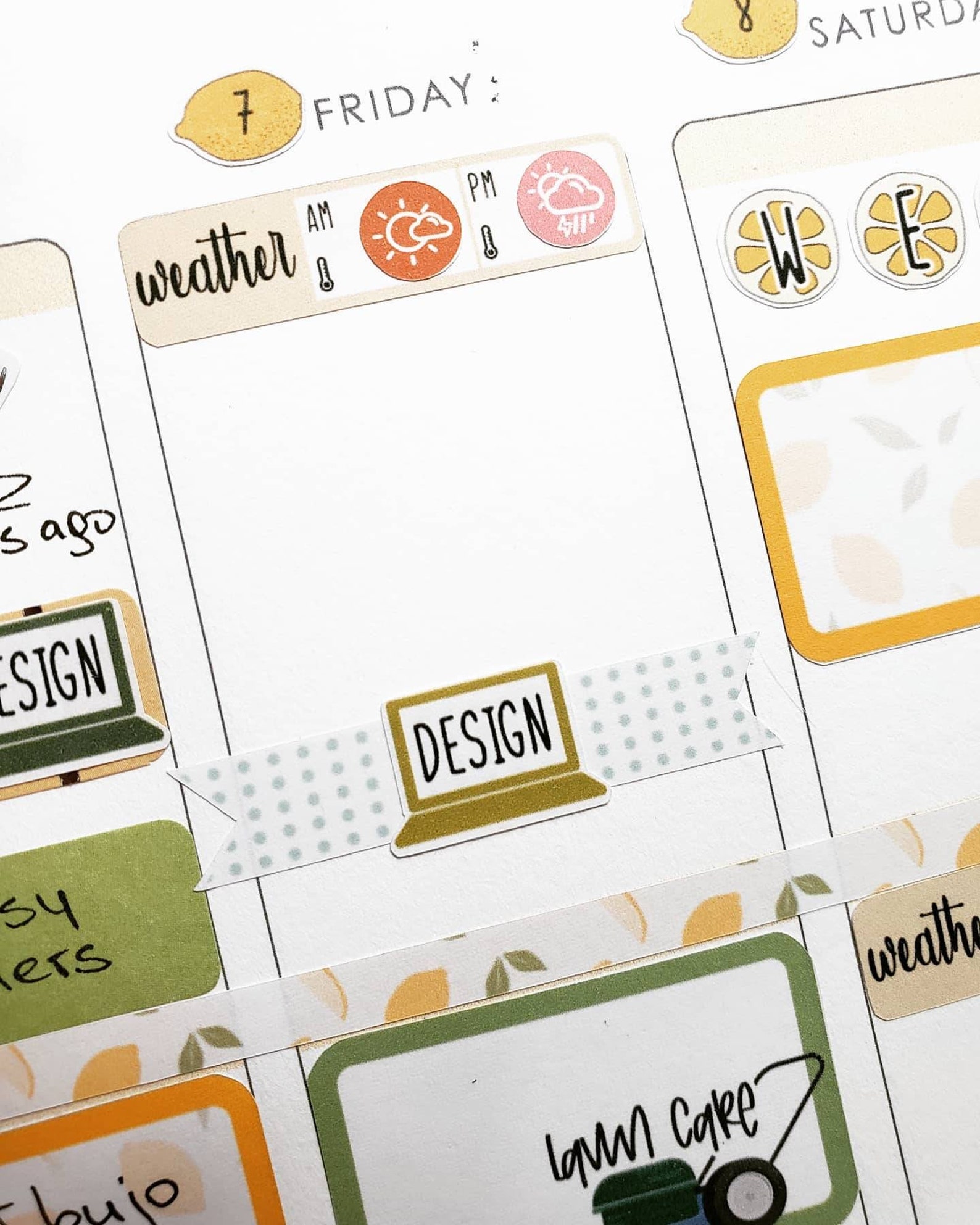 93 Weather Box Planner Stickers, 105 Colorful Mini Dot Weather Planner ...