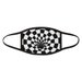 Optical Illusion Mask Checkerboard Chess Black Hole Portal Modern Art ...