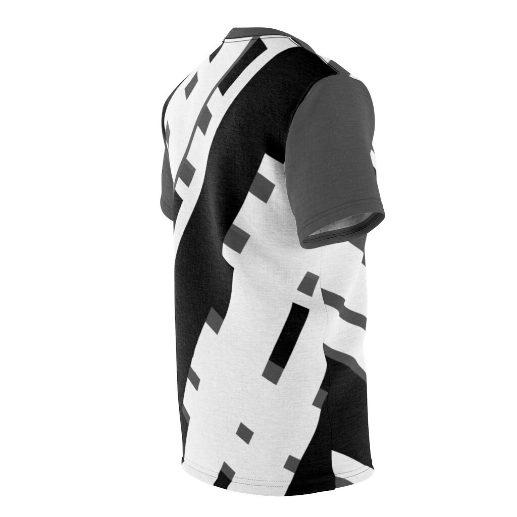 Op Art Diagonal Stripe T-shirt: Black, White & Gray Unisex Tee - Etsy