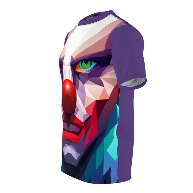 Evil Clown Face Geometric Symmetry Halloween Cosplay Unisex O-neck ...
