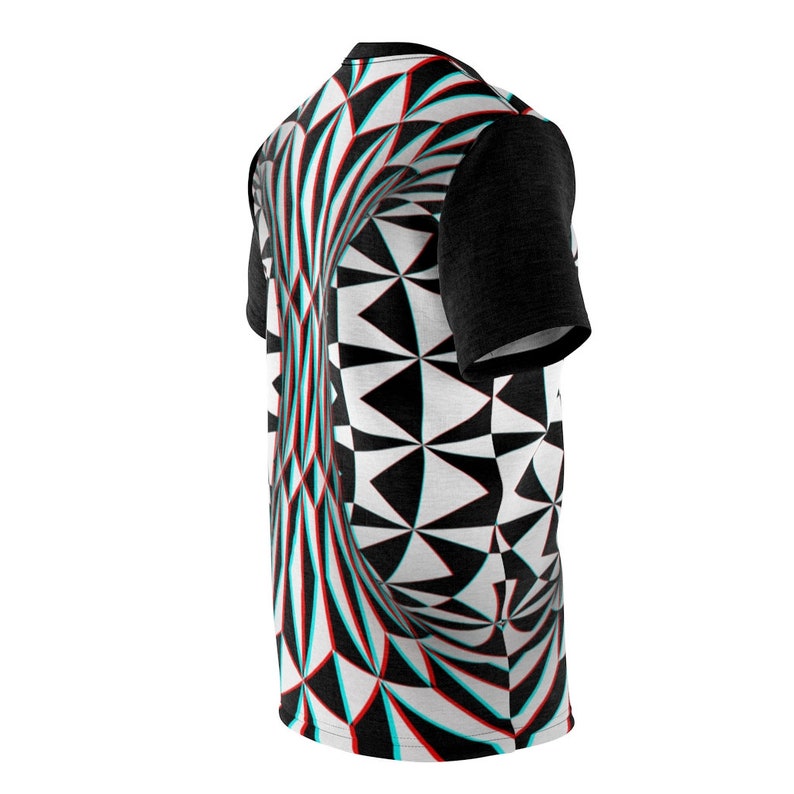 Optical Illusion Shirt Abstract 3D Stereoscopic Triangle Pattern ...