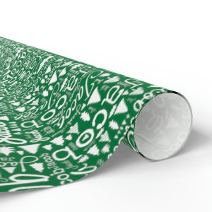 Personalized Christmas Gift Wrap, Family Custom Names Wrapping Paper ...