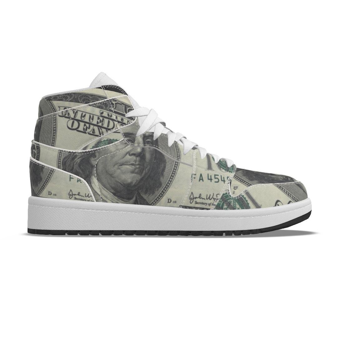 Money Shoe 100 Cash Dollar Bill Ben Franklin Fiat Men's Unisex Faux ...