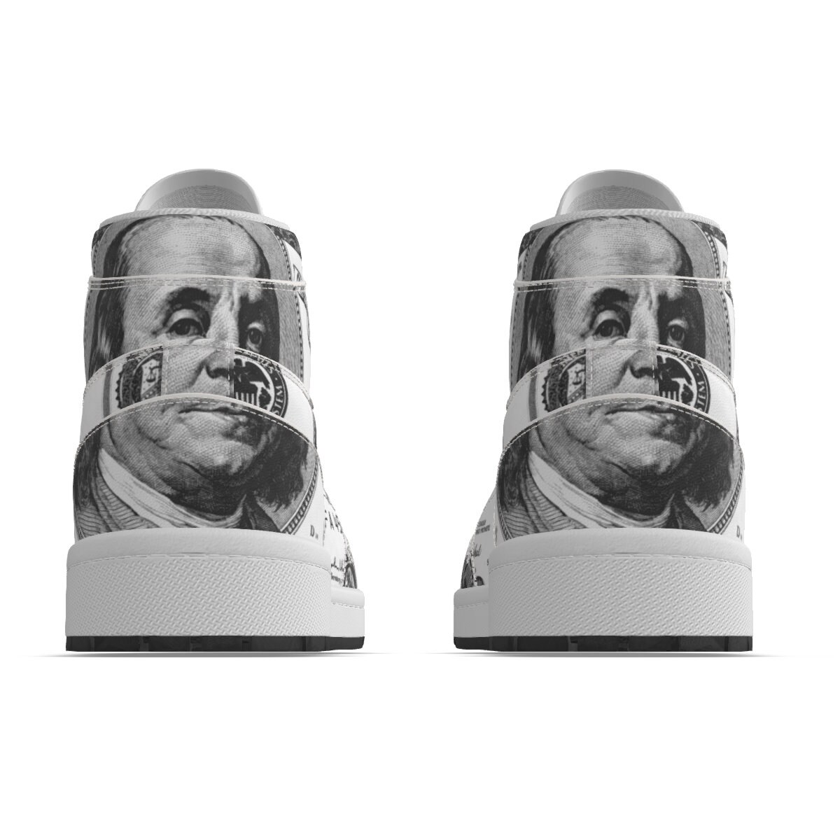 Money Shoe 100 Cash Dollar Bill Ben Franklin Fiat Men's Unisex Faux ...