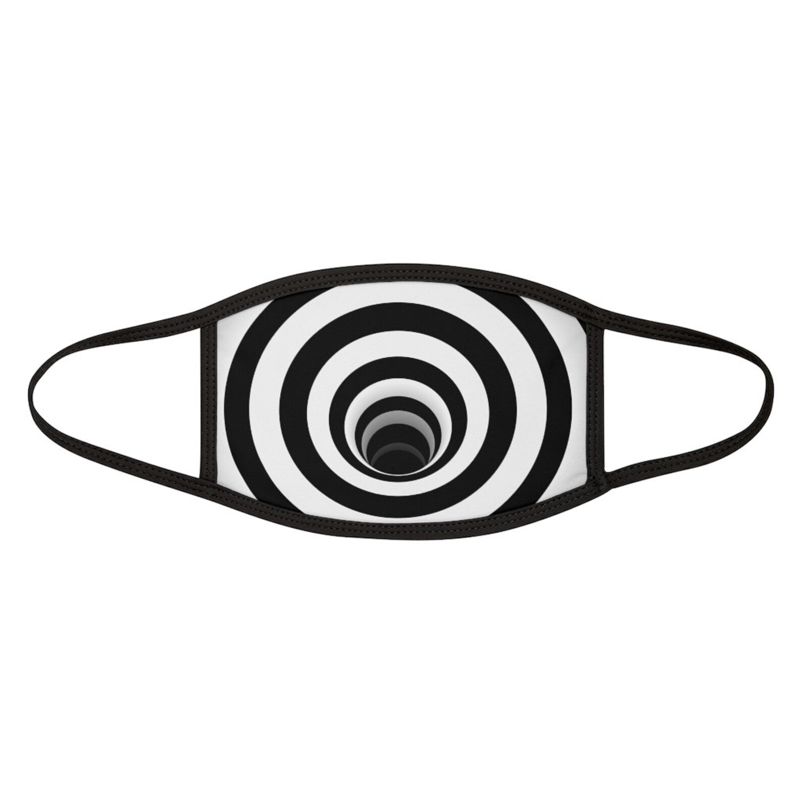 Optical Illusion Mask Rings Circles Stripes Black Hole Portal Modern ...
