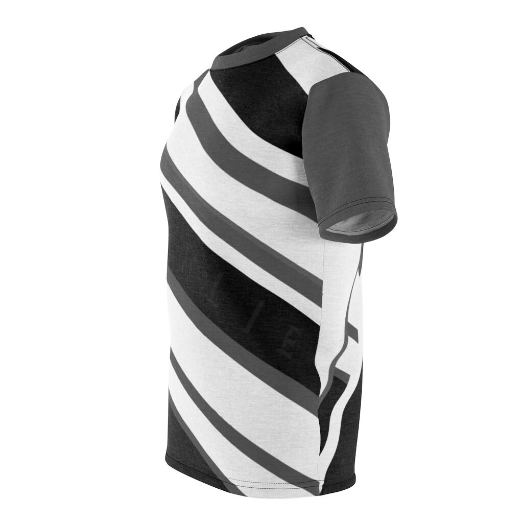 Op Art Diagonal Stripe T-shirt: Black, White & Gray Unisex Tee - Etsy