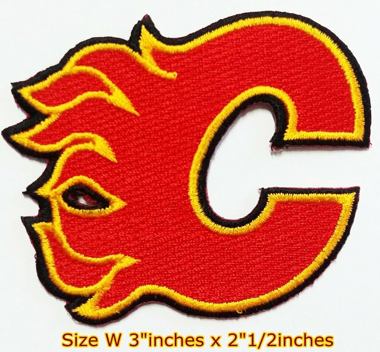 Calgary Flames Hockey Sport Patch Logo Embroidery IronSewing | Etsy