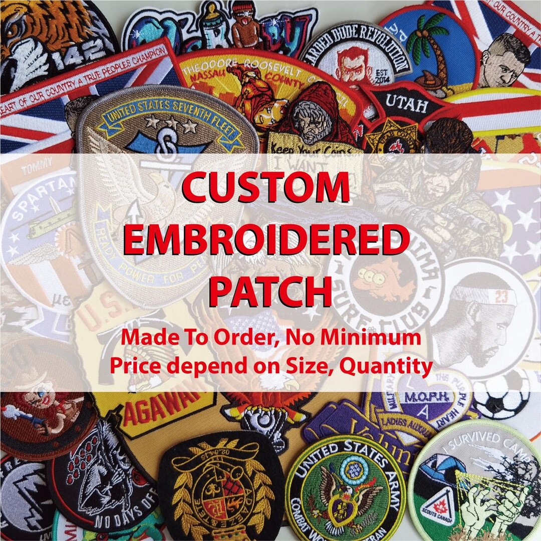 Custom Embroidered Patches, Custom Logo Patch, Custom Velcro Hook & Loop Patches, Sew on Patches ...
