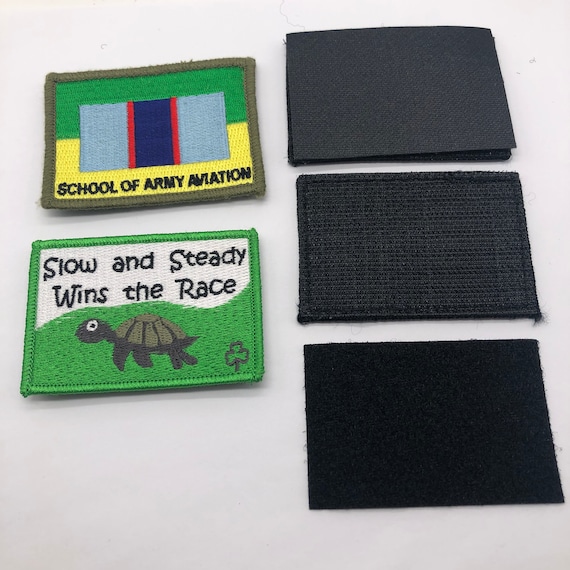 50 hook and loop Embroidered patch | Etsy