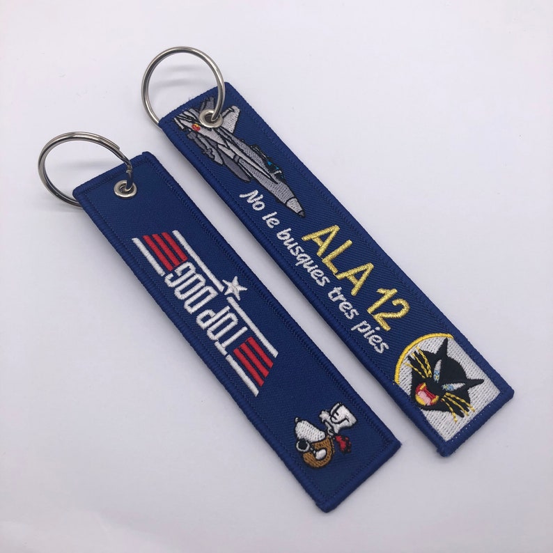 100 Custom Embroidered Keychain With Key Rings Fashion - Etsy