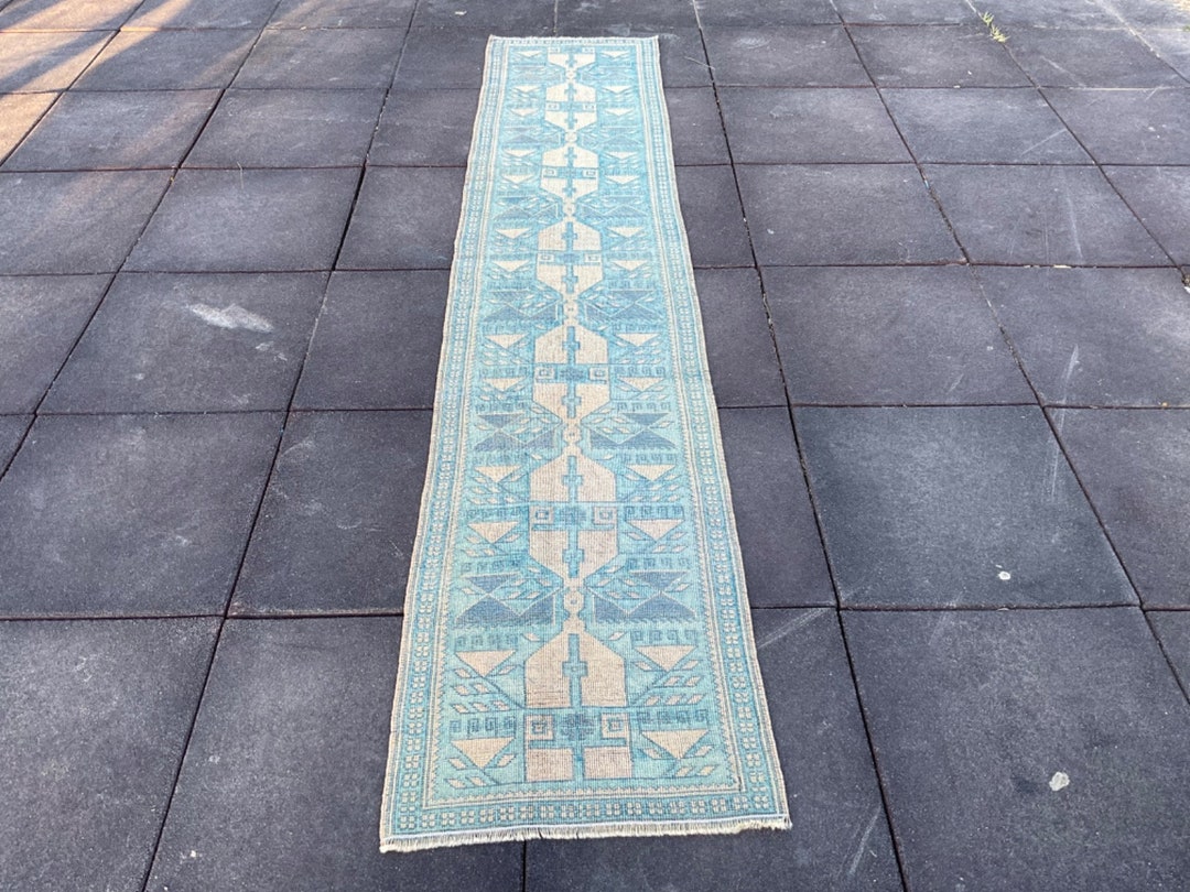 2x9 VINTAGE RUNNER Rug,2x9 Rug,oushak Handmade Wool Rug,2x9 Runner Rug ...