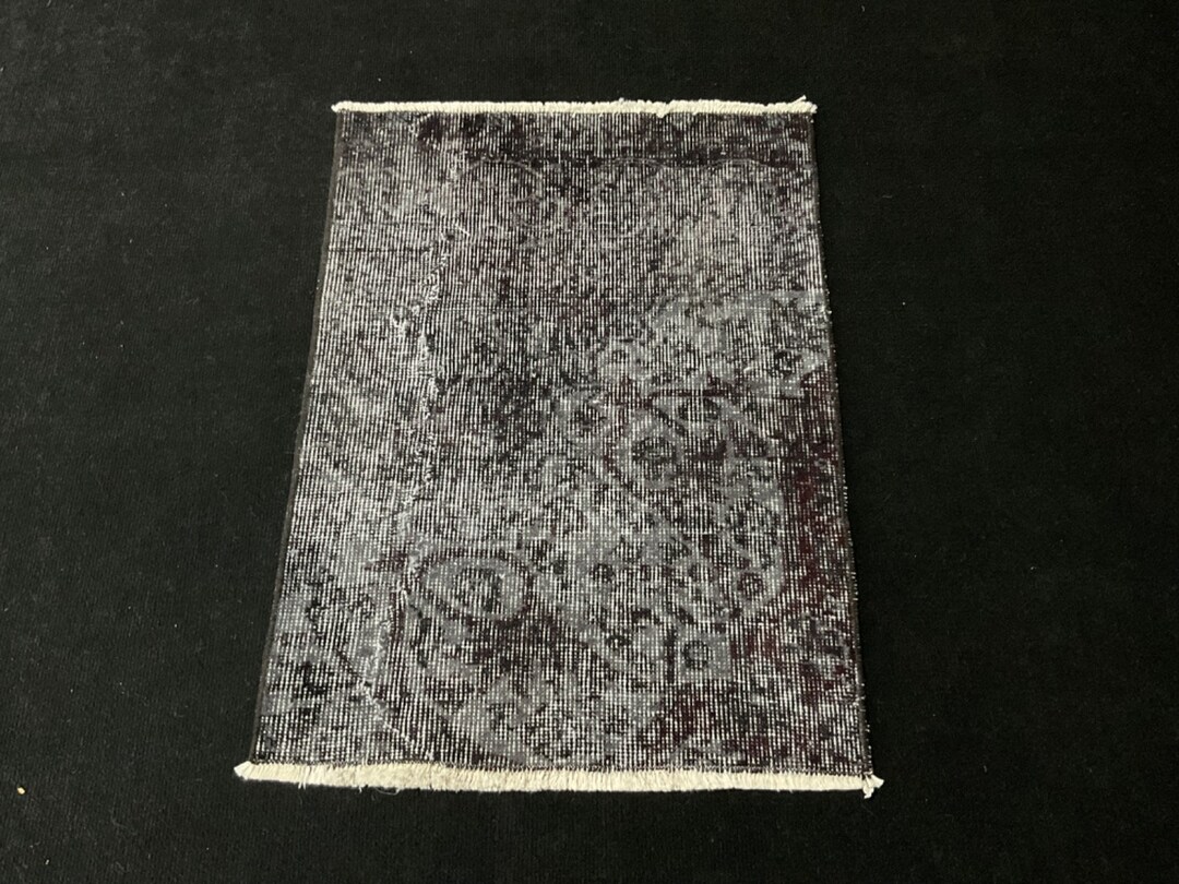 2x2 Square Rug, Handmade Rug, Kitchen Rug, Small Area Rug, Black Rug ...