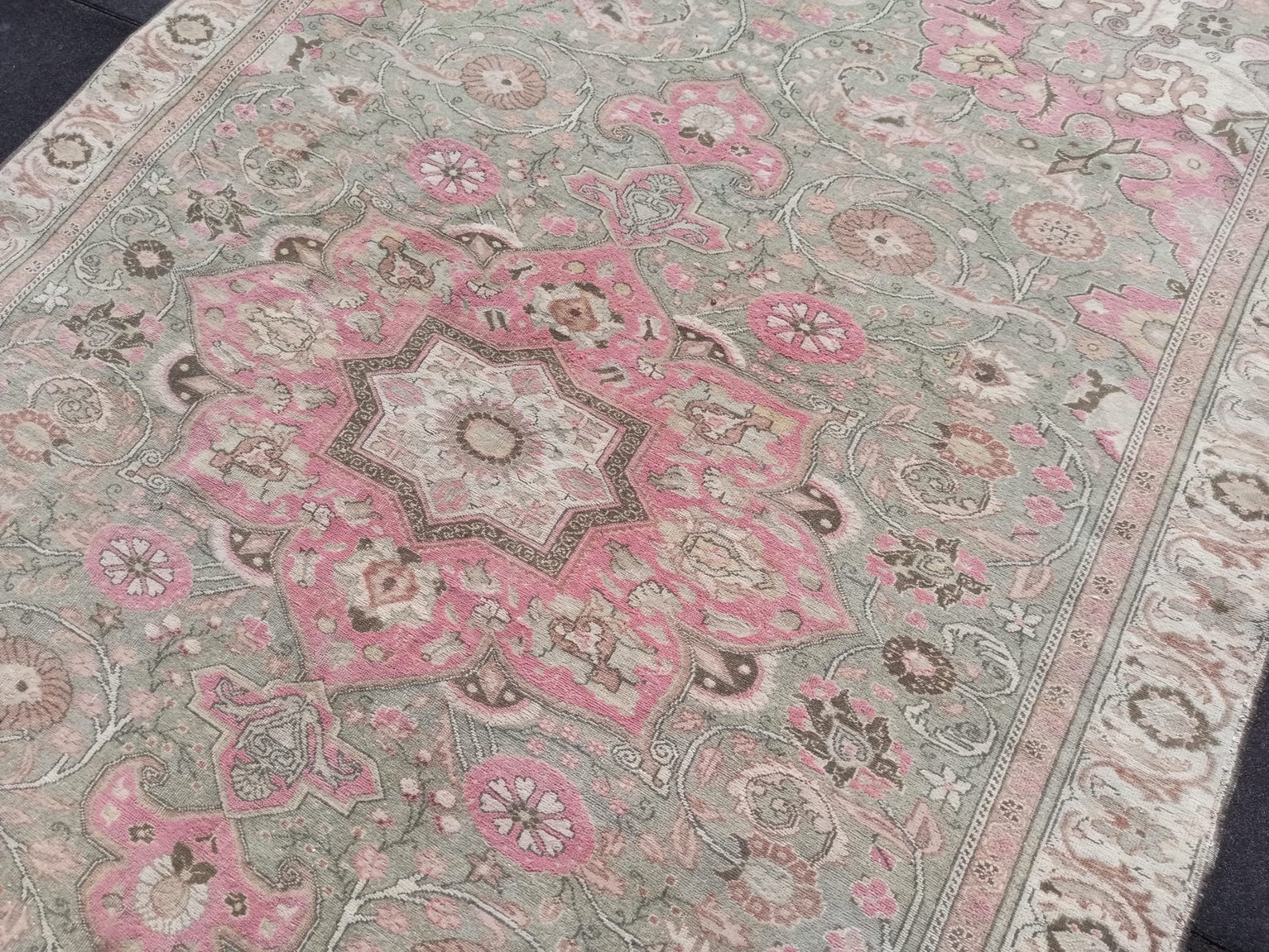 6x9 Pink Oversize Rug Turkish Area Rug Vintage Rug Bohemian - Etsy