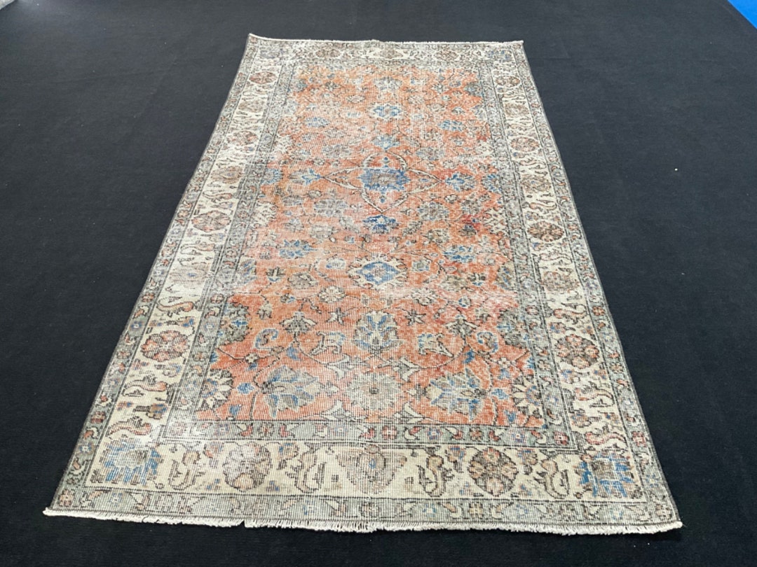 4x8 Red Area Rug Handmade Rug Oriental Rug Nomadic Rug - Etsy