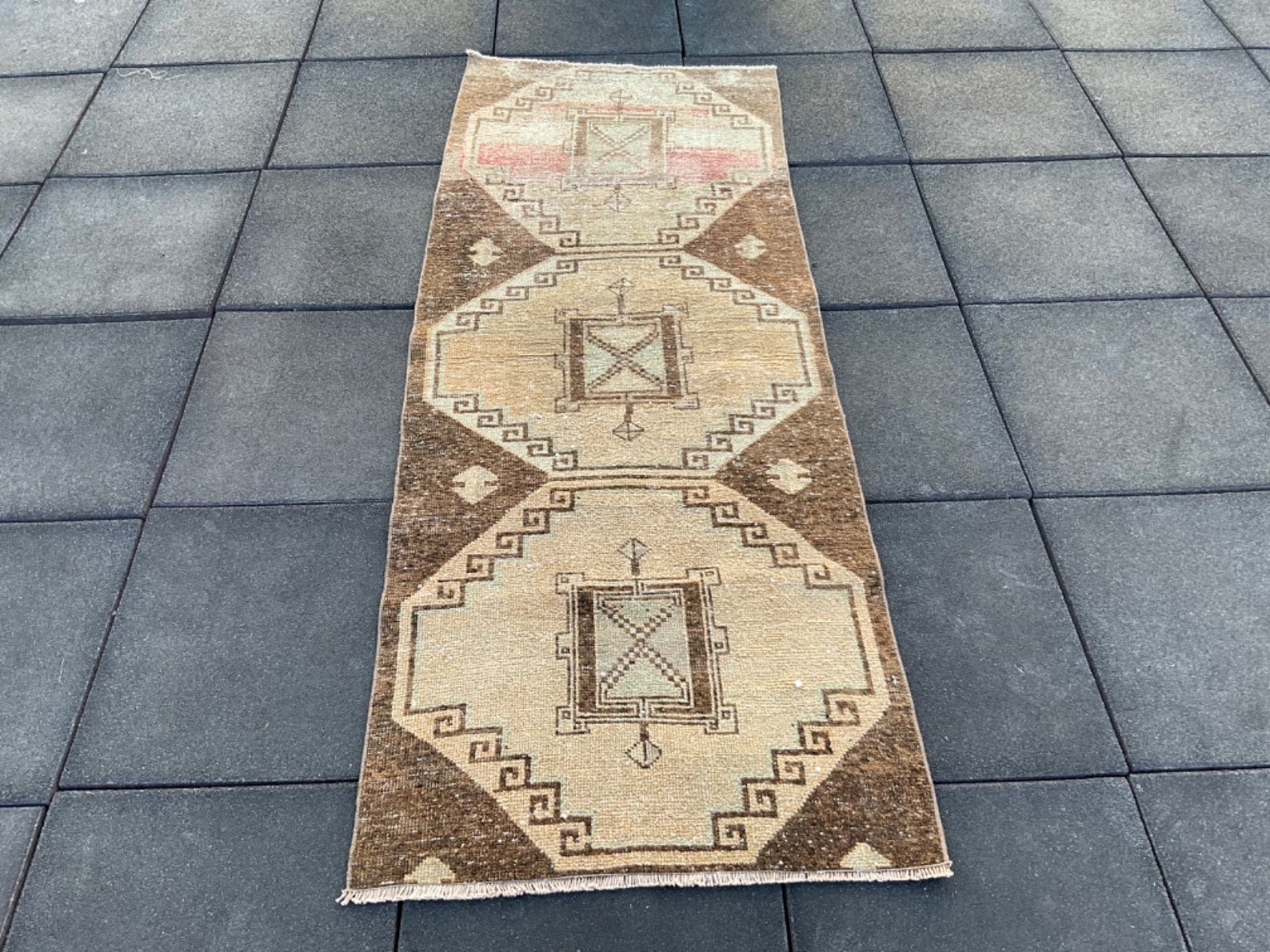 3x7 Rug 3x7 Brown Runner 3x7 Vintage Turkısh Rug 3x7 - Etsy