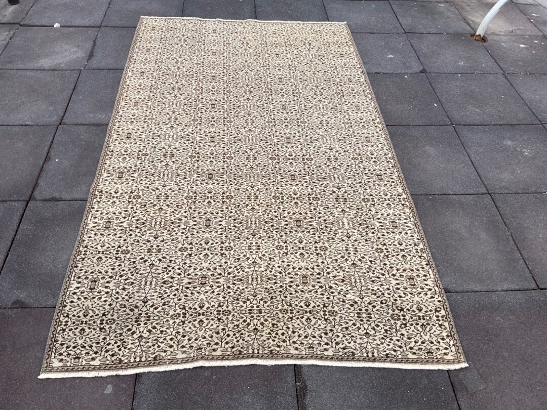 4x8 Rug, Natural Rug, Bohemian Rug, Kitchen Rug, Oriental Rug, Vintage ...
