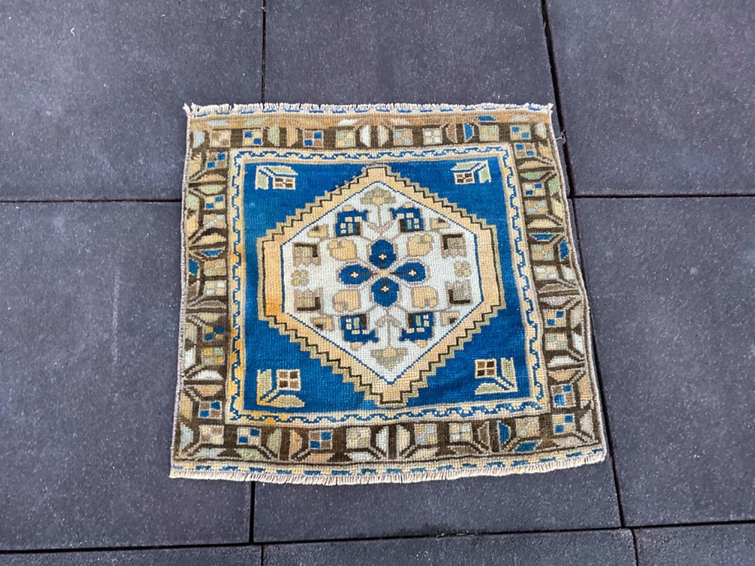 2x2 Square Rug Turkish Door Mat Rug Oriental Rug Home Decor - Etsy