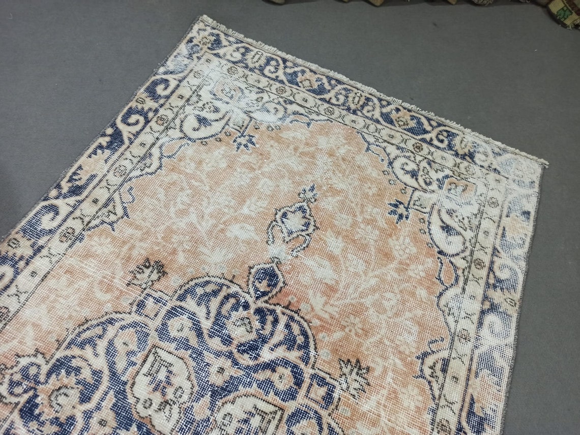 Orange and Blue Area Rugvintage Area Rugvintage Area - Etsy