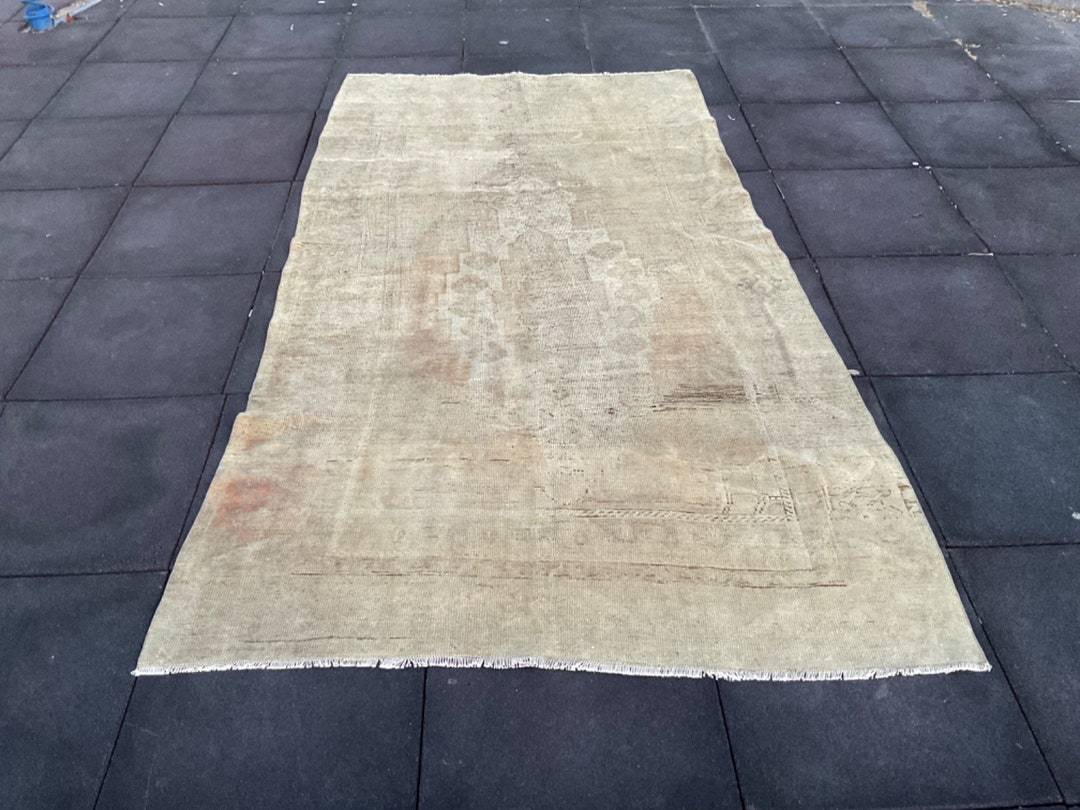 4x8 Oushak Rug, Natural Area Rug, Home Decor Rug, 4x8 Bohemian Rug ...