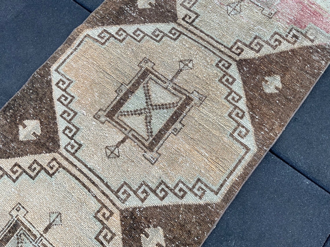 3x7 Rug 3x7 Brown Runner 3x7 Vintage Turkısh Rug 3x7 - Etsy