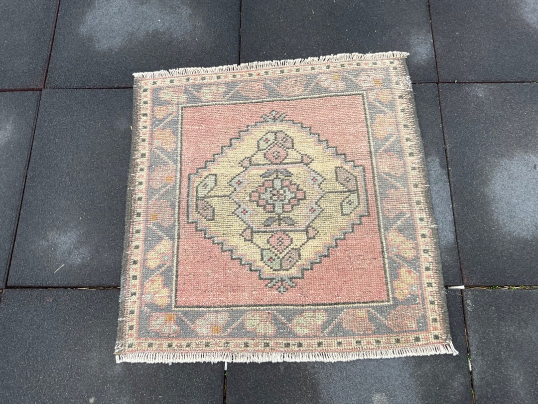 2x2 Square Rug Handmade Rug Oushak Rug Wool Rug Kitchen - Etsy