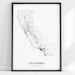 California Map Print, State Road Map Print, California CA USA United ...